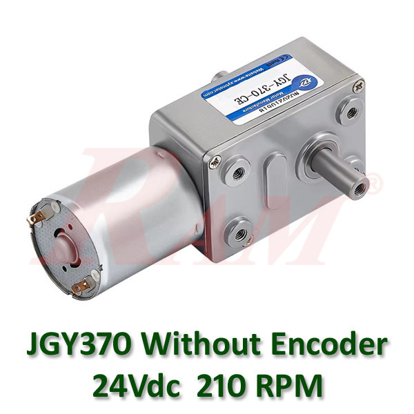 Hollow Shaft JGY370 DC Geared Motor 24Vdc 210 rpm High Torque | RAM ...